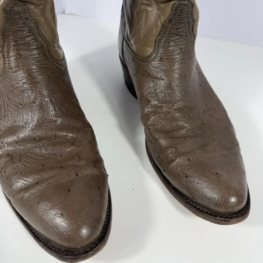 Tony Lama | Shoes | Tony Lama Black Label Sz 5 Smooth Ostrich Mens ...